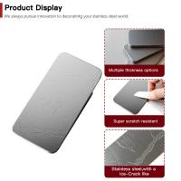 China Food Grade 304 Ice-Crack Pattern Embossed Stainless Steel Sheet with Scratch-Resistant Coating for sale