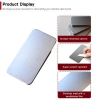 China Food Grade 304 Sandblasted Finish Scratch-Resistant Embossed Stainless Steel Sheet for Kitchen Island for sale