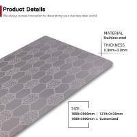 China Elevator Cladding Decorative Sheet Stainless Steel Elevator Sheet for sale