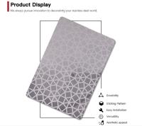 China Silver Mirror Etched 201 Stainless Steel Decorative Sheet For Elevator Decor for sale