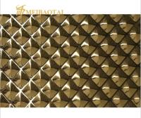 China Gold Mirror Stainless Steel Sheet Fish Scales Design for Decorative Wall Panels for sale