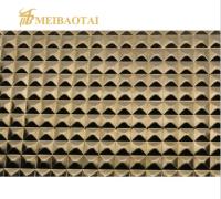 China Gold Mirror Stainless Steel Sheet Fish Scales Design for Decorative Wall Panels for sale