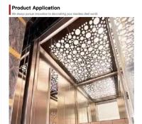China Elevator Cabin Sheet,304 Mirror Etching Pattern Stainless Steel For Elevator Cab Interior Design for sale