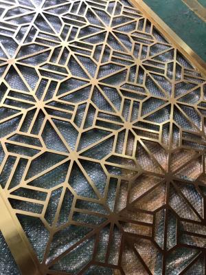 China Antique Brass Stainless Steel Room Divider Wall Divider ODM Available for sale