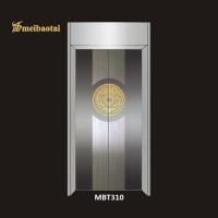 China 0.95mm Thickness Gold Color Coated Polished Etched Elevator Decorative Stainless Steel Sheet for sale