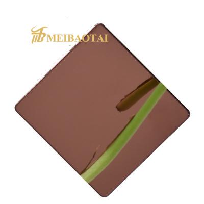 China PVD Color Mirror Finish Decorative Stainless Steel Sheet DIN Standard for Elegant Wall and Ceiling Decor for sale