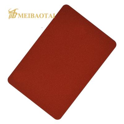 China 1219mm Width PVD Color Coated Sandblasted Decorative Stainless Steel Sheet for Kitchen Walls for sale