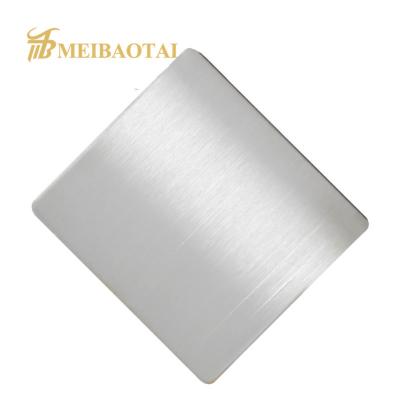 China PVD Coated 430 Grade Hairline Stainless Steel Sheet 1219x2438mm for Wall Panels and Trim for sale