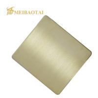 China PVD Coated Grade 430 Hairline Stainless Steel Panel with 8c PVC Film for Architectural Applications for sale