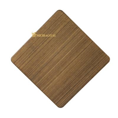 China 8c PVC Film 304 Grade Hairline Stainless Steel Sheet Wall Plate in 1219x2438mm Size for sale