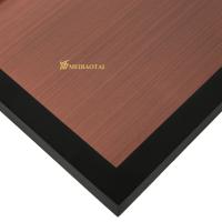 China Bronze Hairline Stainless Steel Sheet with 7c PVC Film and JIS Standard for Decorative Wall Panels for sale