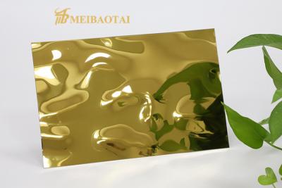 China Water Ripple 201 Stainless Steel Decorative Wall Covering Sheets AISI Standard for sale