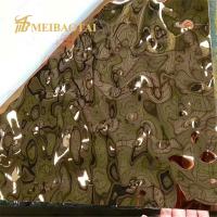 China Stamped Gold Pvd Stainless Steel Sheet ODM Available With 7c PVC Film for sale