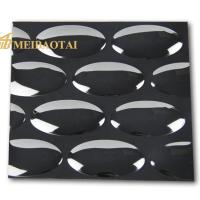 China 0.9 Mm Stainless Steel Sheet , DIN Black Oval Pattern Ss Embossed Sheet for sale