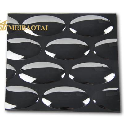 China 0.9 Mm Stainless Steel Sheet , DIN Black Oval Pattern Ss Embossed Sheet for sale
