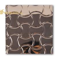 China Mirror Polished Diamond Embossed Stainless Steel Sheet with 0.65mm Thickness for Decorative Applications for sale