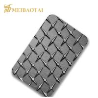 China Pvd Embossed Stainless Steel Plate With 90 Micron Laser PVC Film for sale