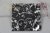 China Stamped Embossed Stainless Steel Sheet with 40 Elongness and Mirror Surface for Walls 0.75mm Thickness for sale