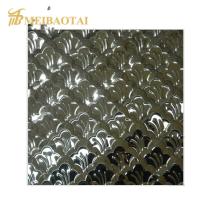China Golden Black Polished Embossed Stainless Steel Sheet with 0.85mm Thickness and Double PVC Film for Decorative Use for sale