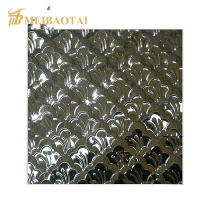 China Golden Black Polished Embossed Stainless Steel Sheet with 0.85mm Thickness and Double PVC Film for Decorative Use for sale