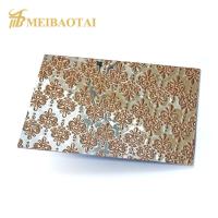 China Customized Pattern Grade 201 Stainless Steel Wall Panels in 4x8 Feet Size for sale