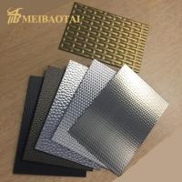 China Silver Gold Rose Color Plating Embossed Stainless Steel Sheet with 0.85mm Thickness and Mirror/Embossed Surface Treatment for sale