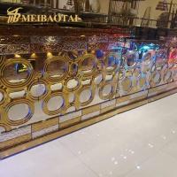 China ASTM Standard 0.65mm Thickness Mirror Gold Finish Embossed Stainless Steel Sheet for sale