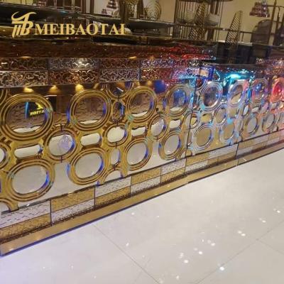 China ASTM Standard 0.65mm Thickness Mirror Gold Finish Embossed Stainless Steel Sheet for sale