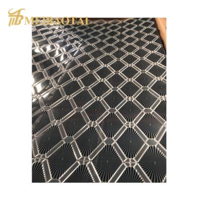 China Double Color Plating Embossed Stainless Steel Sheet 0.85mm Thickness for sale