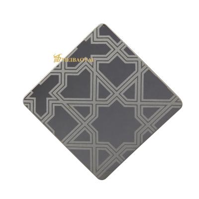 China Pvd Color Coating Mirror Etched Stainless Steel Sheet 1.0mm Thickness for sale