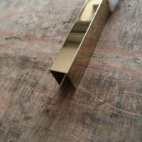 China U Slot Decorative Stainless Steel Tile Trim 201 304 Mirror Color Finish for sale