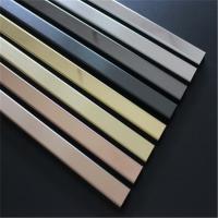 China U Slot Stainless Steel Tile Trim 0.75mm Thickness Decorate Wall Edge for sale