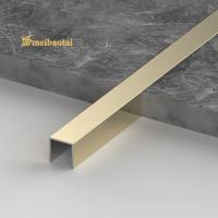 China 304 Stainless Steel U Channel Trim HV200 Hardness With 7c PVC Film for sale