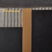 China 7c PVC Stainless Steel Floor Transition Strip U Edging 0.65mm Thickness for sale