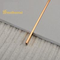 China PVD Rose 6mm Stainless Steel Tile Trim JIS Standard For Wall Decorative for sale