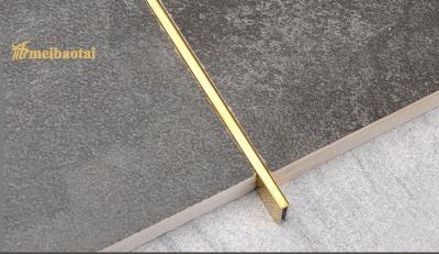 China 12mm Stainless Steel Tile Trim , 40 Elongness Stainless Steel Tile Border Edge for sale