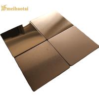 China Rose Gold Mirror Hairline Cold Rolled Stainless Steel Plate Ss Steel Sheet Sustainable for sale