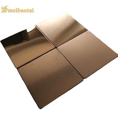 China Rose Gold Mirror Hairline Cold Rolled Stainless Steel Plate Ss Steel Sheet Sustainable for sale
