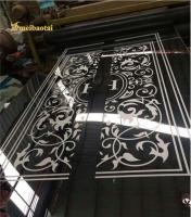 China Flower Etched Silver Coated Elevator Stainless Steel Sheet 1219x2438mm Size SS 304 Sheet for sale