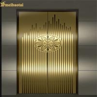 China Etched Mirror Stainless Steel Sheet Decorative Elevator Door And Cabinet for sale