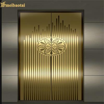 China Etched Mirror Stainless Steel Sheet Decorative Elevator Door And Cabinet for sale