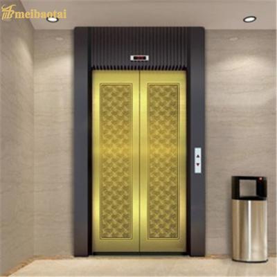 China Etching 201 Stainless Steel Sheet PVD Coated Gold Mirror Elevator Stainless Steel Sheet for sale