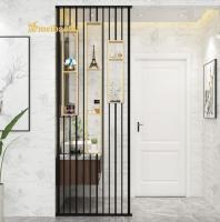 China PVD Black Coated Grade 201 Stainless Steel Room Divider with Customized Size for Home and Hotel for sale