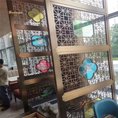 China Hotel Restaurant Engineering Stainless Steel Partition for sale