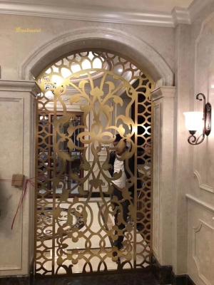 China Bronze Color Customize Metal Room Dividers Partitions Decorative For Hotel for sale