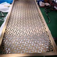 China PVD Gold Black Coated Stainless Steel Room Divider with Hairline Finish in Custom Size for sale