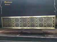 China SS304 Gold Hairline Black Hairline Stainless Steel Screen Decoration Room Divider for sale