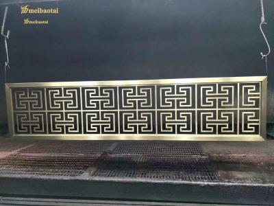China SS304 Gold Hairline Black Hairline Stainless Steel Screen Decoration Room Divider for sale