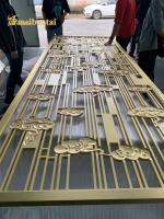 China Many Style Rose Gold Bronze Gold Color Stainless Steel Room Divider Decoration Hotel ,home for sale