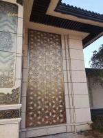 China Customized Design Rose Gold Coated 8mm Thickness Stainless Steel Room Divider Decorative Screen Partition for sale
